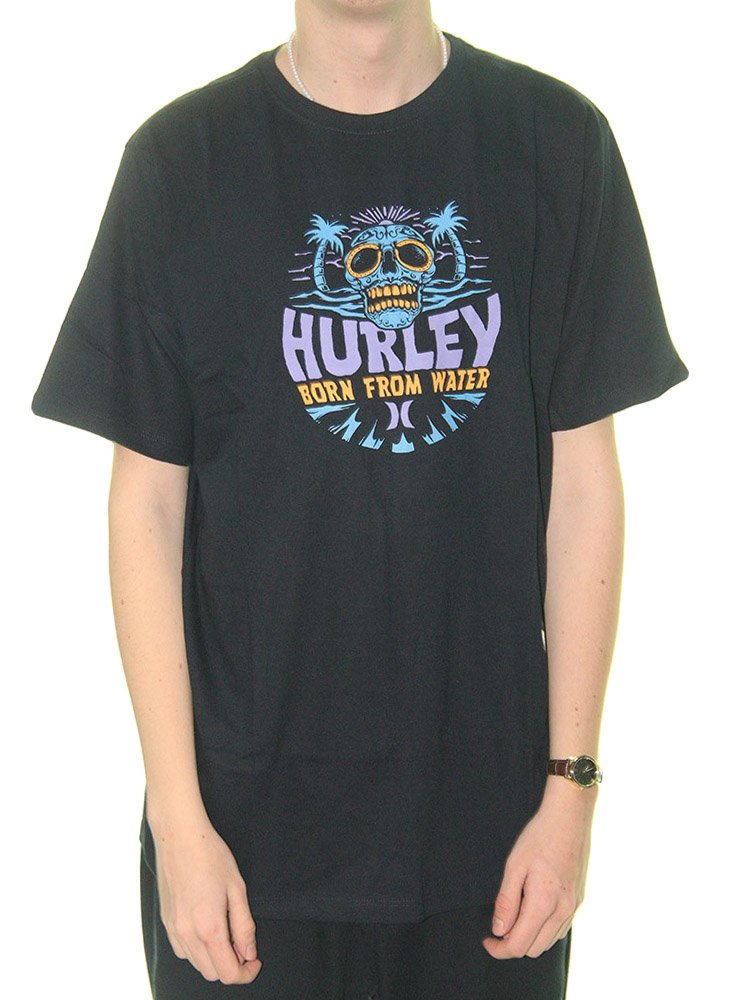 Camiseta Masculina Hurley Catrina Manga Curta Estampada - Preto - Home | Session Store