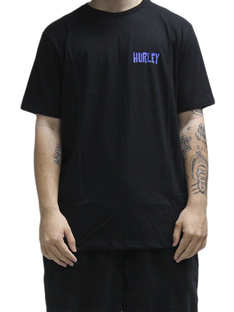 Camiseta Masculina Hurley Clash Manga Curta Estampada - Preto - Home | Session Store