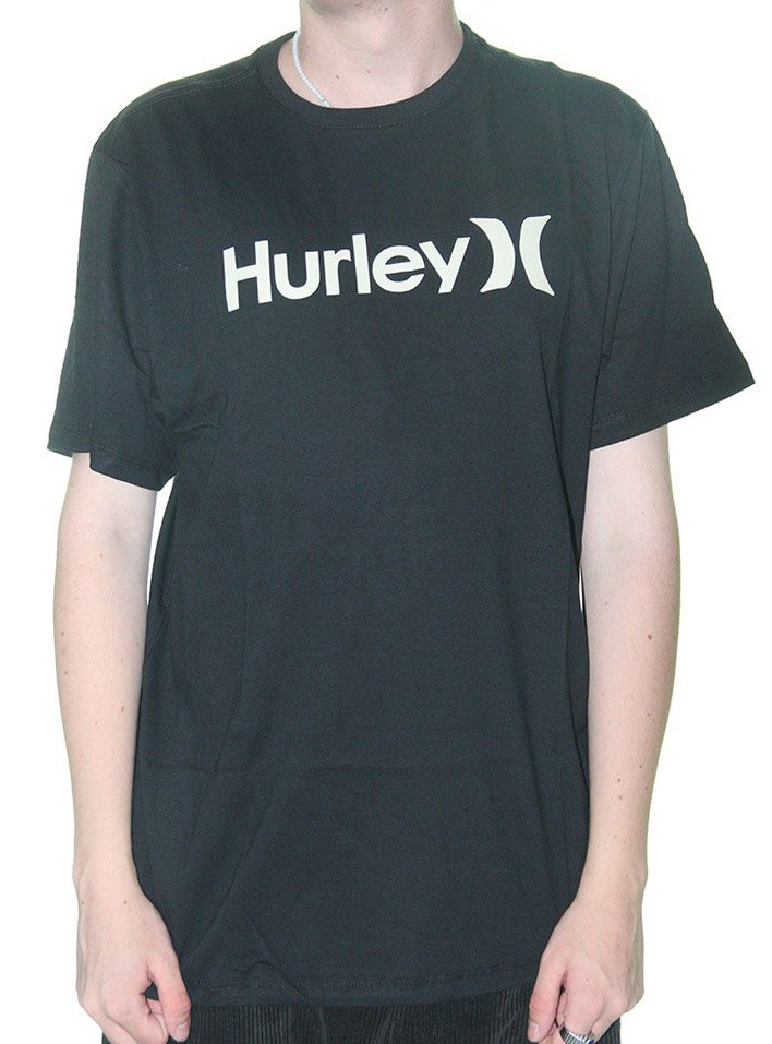 Camiseta Masculina Hurley Outline Manga Curta Estampada - Preto - Home | Session Store