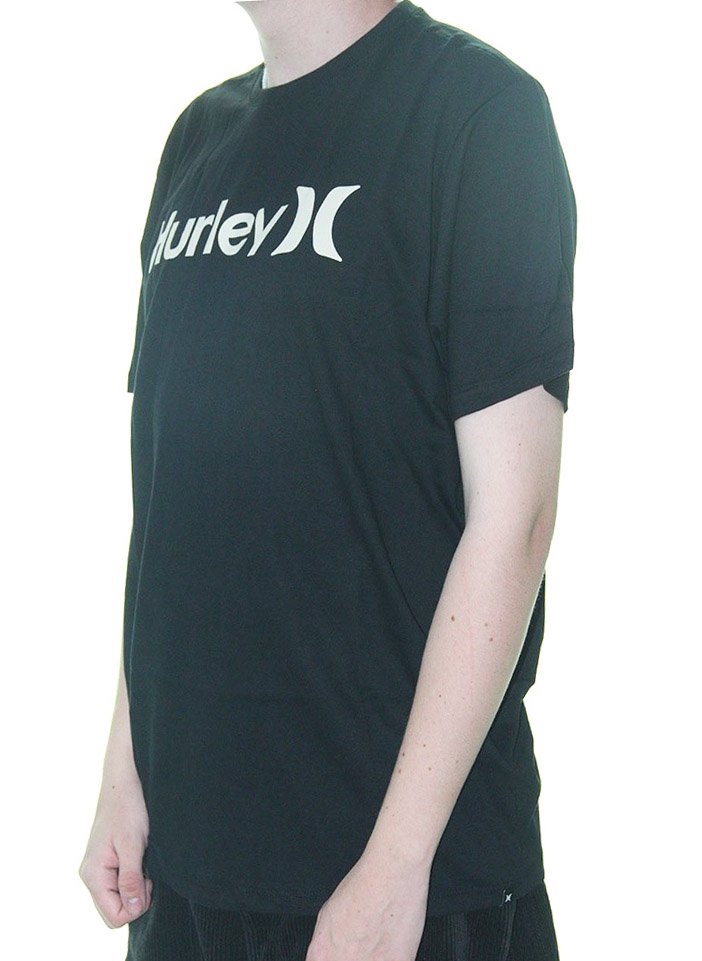 Camiseta Masculina Hurley Outline Manga Curta Estampada - Preto - Home | Session Store