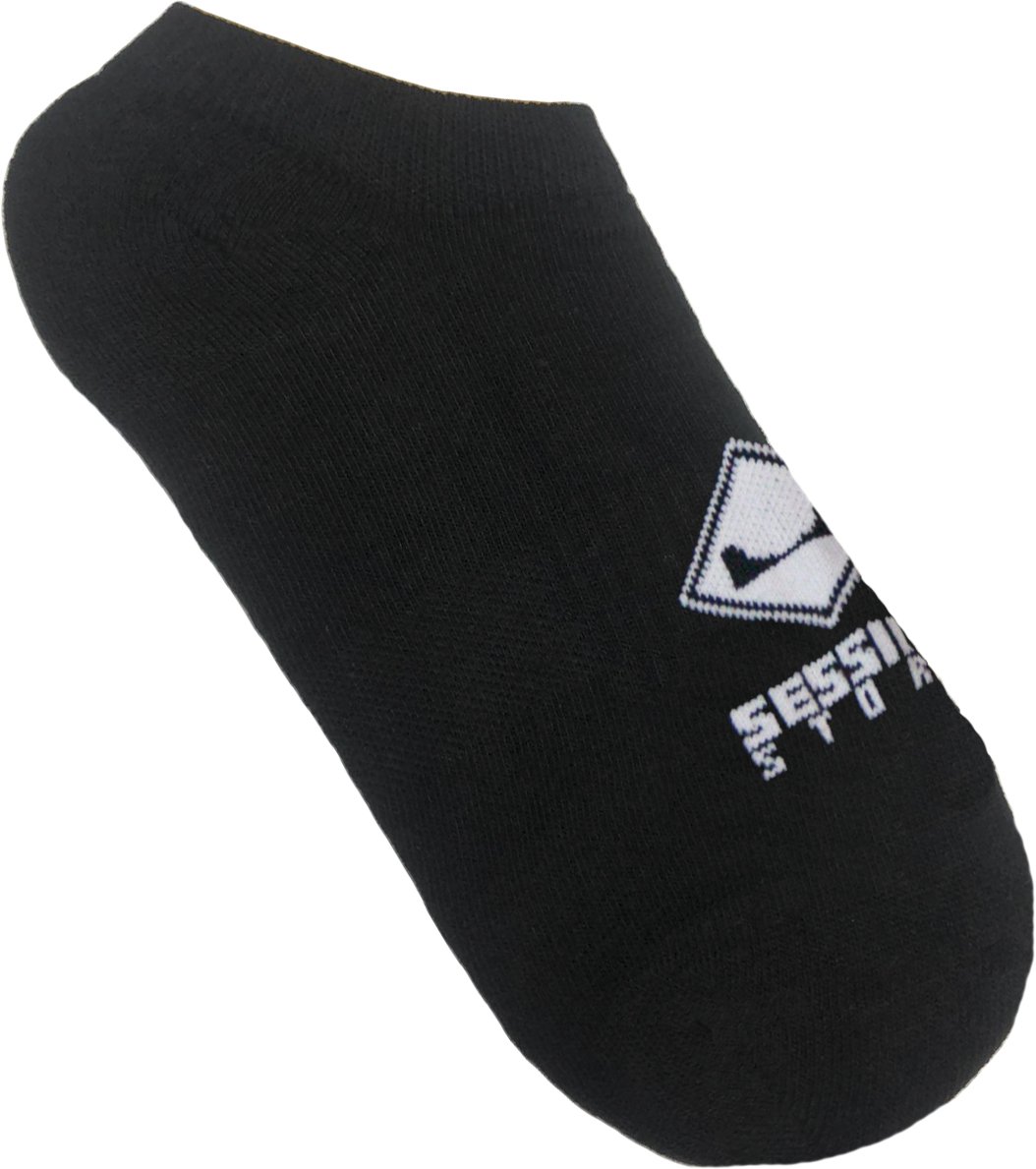 Meia Unissex Session Invisivel Logo Store - Preto - Home | Session Store