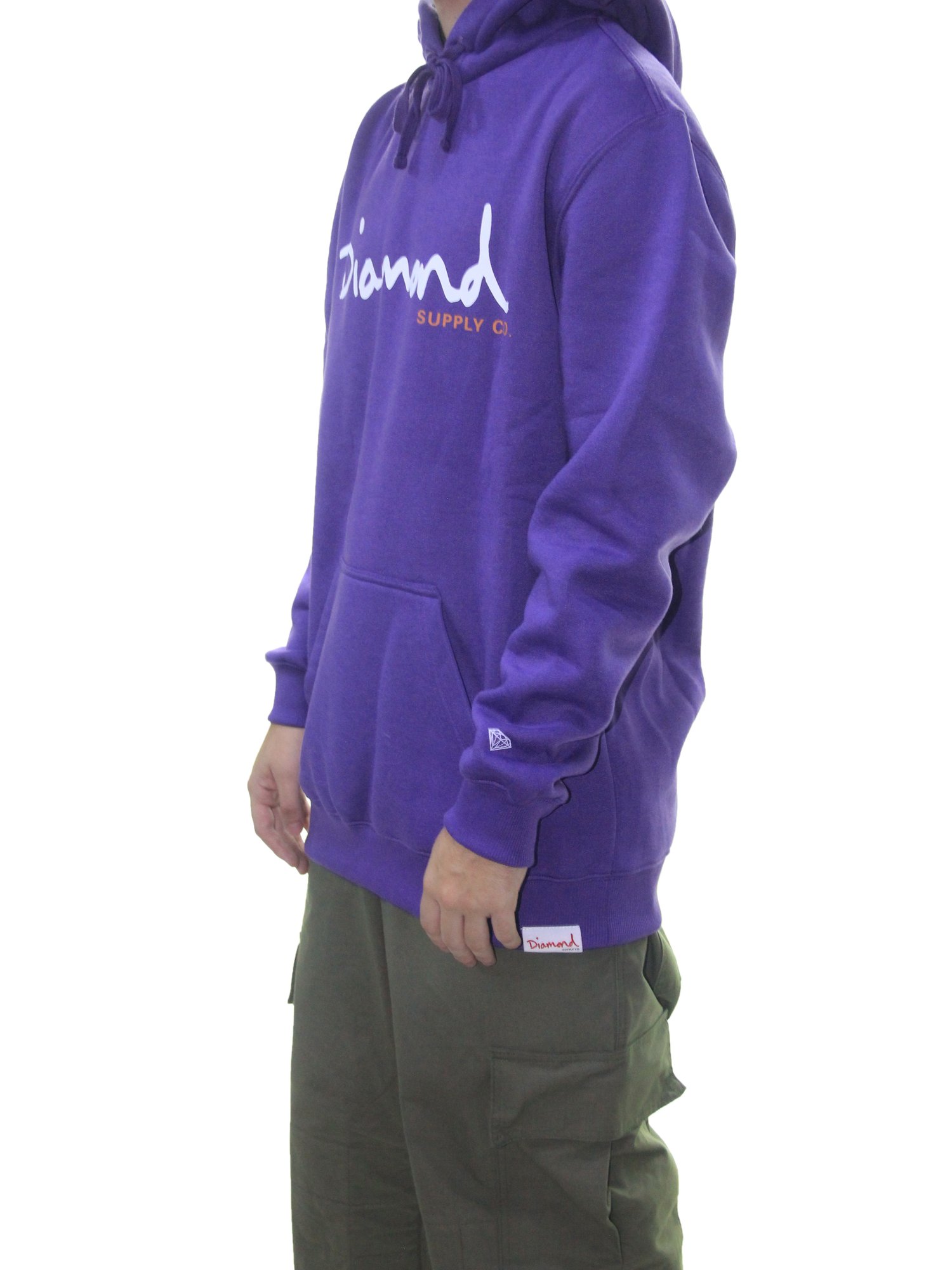 Moletom masculino Diamond OG Script - Roxo - Home | Session Store