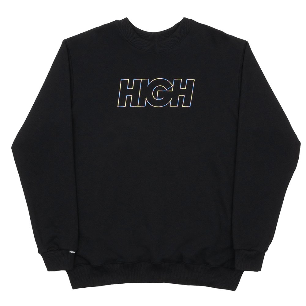 Moletom Masculino High Careca Logo Colored - Preto - Home | Session Store